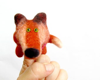 Fox finger puppet | Etsy