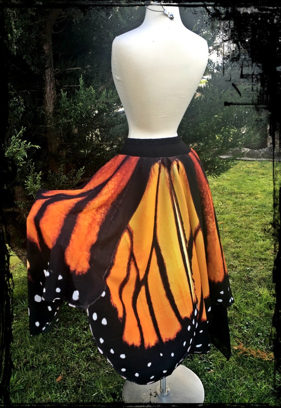Monarch Butterfly Wings Skirt with Wings the Whole Way Around