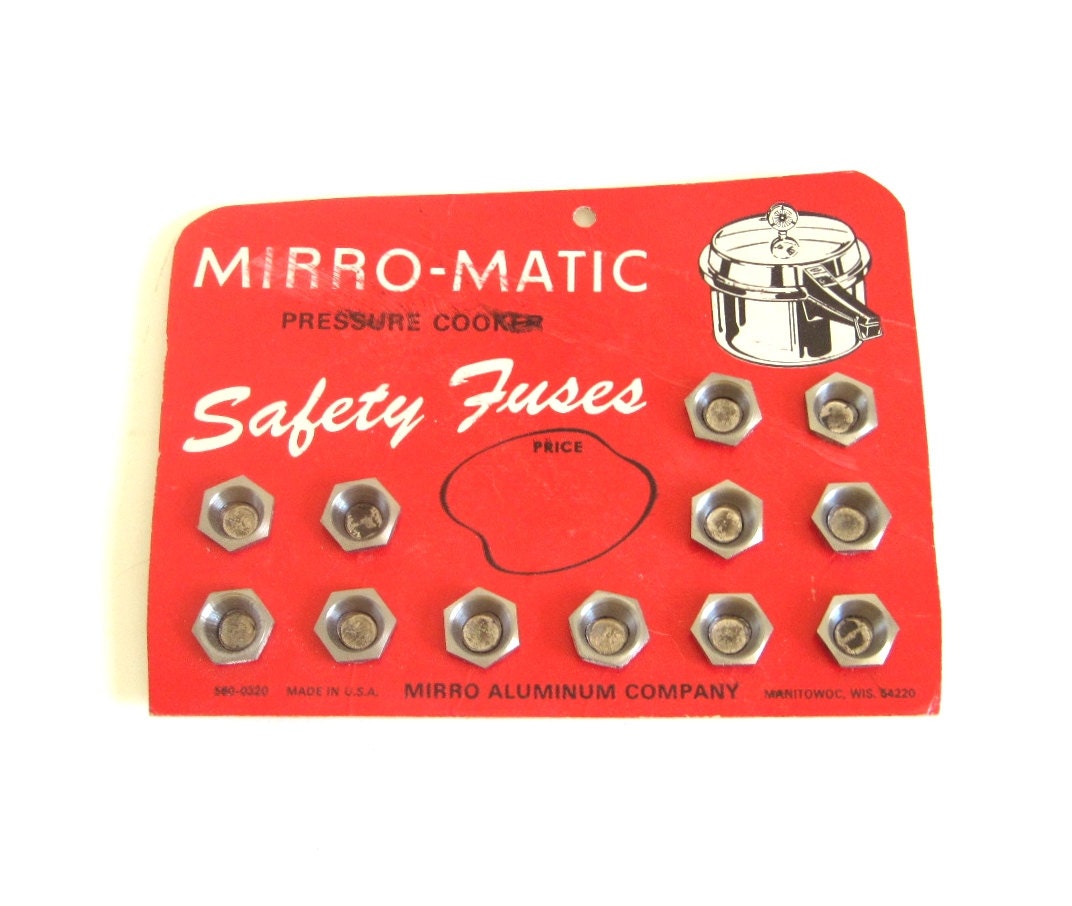 Mirro Pressure Cooker Fuse Plug Replacement Parts Vintage
