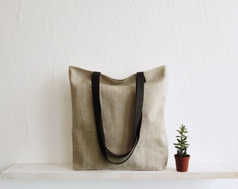 Linen tote bag | Etsy