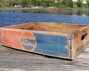 Wooden pepsi crate | Etsy