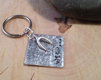Wishbone keychain | Etsy