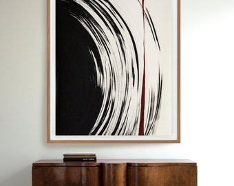 Original large size abstract ink drawing Ink art by ComArt