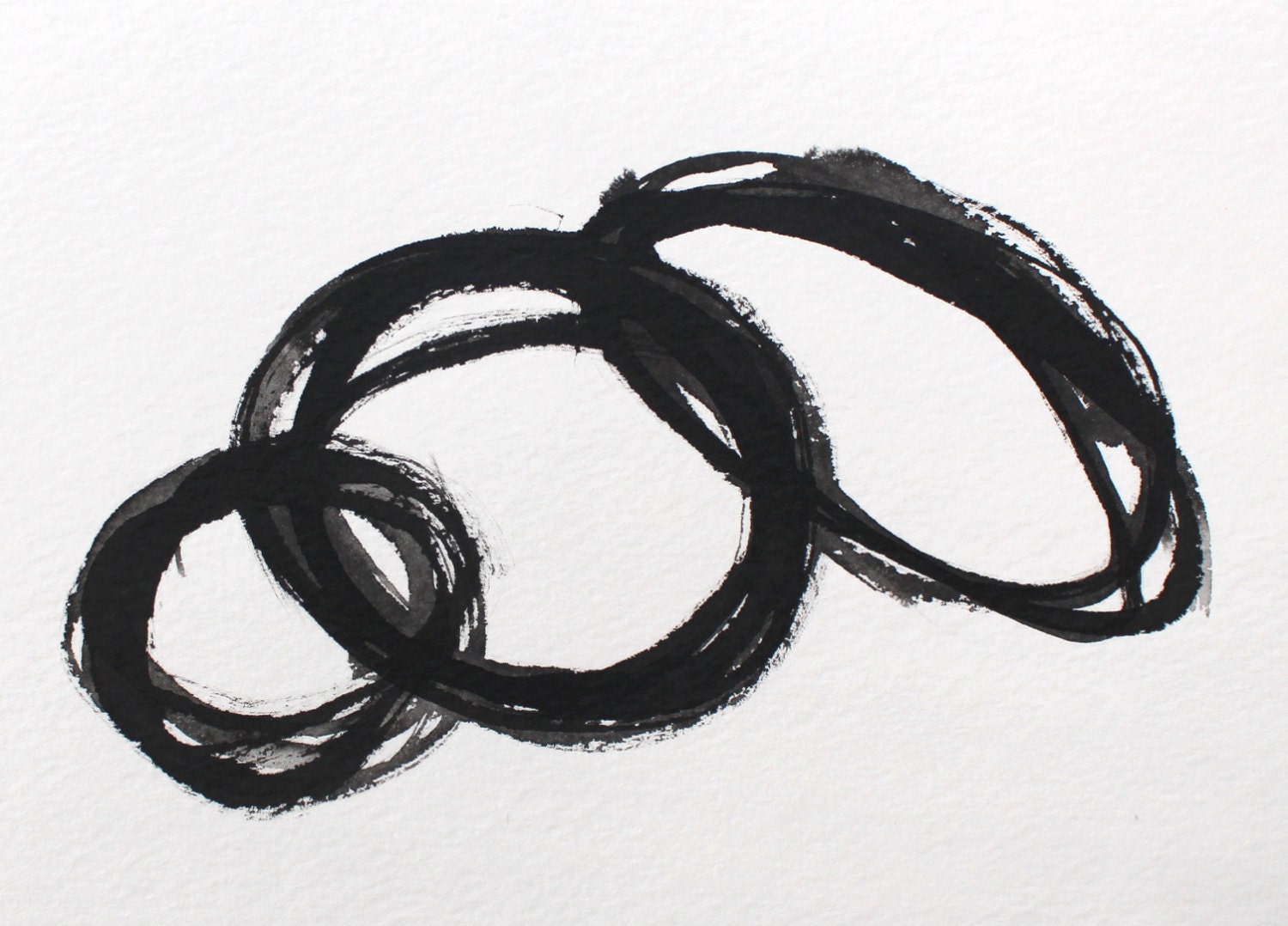 Original Abstract Ink Painting. Contemporary by MichelleRyanStudio