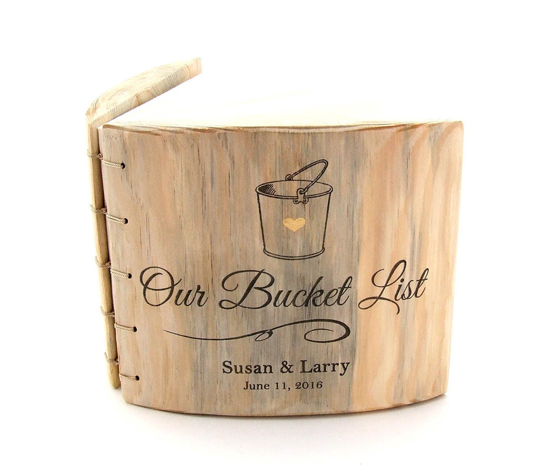 Personalized Wedding Gift Our Bucket List Journal 5 Year