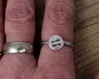 Double arrow ring | Etsy