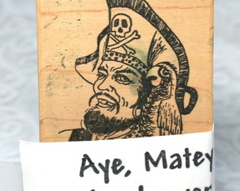 Pirate rubber stamp | Etsy