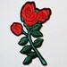 2 Red Rose Appliques Embroidery Flower Patches Costume Design
