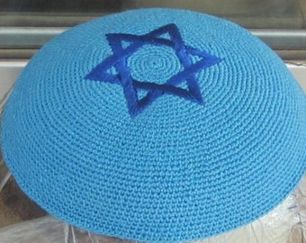 Hand knitted kippah | Etsy