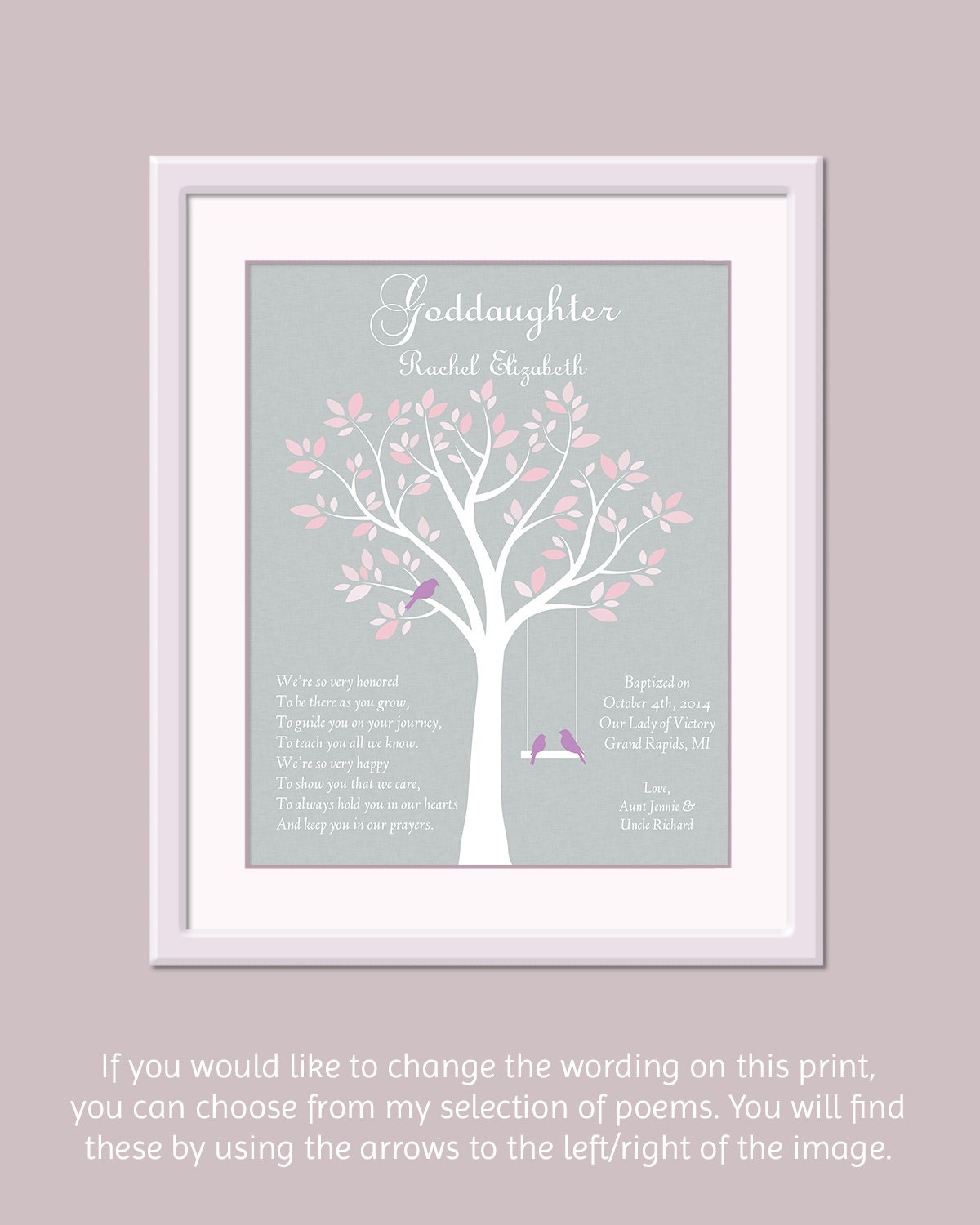 Gift For Goddaughter Goddaughter Gift Catholic Baptism