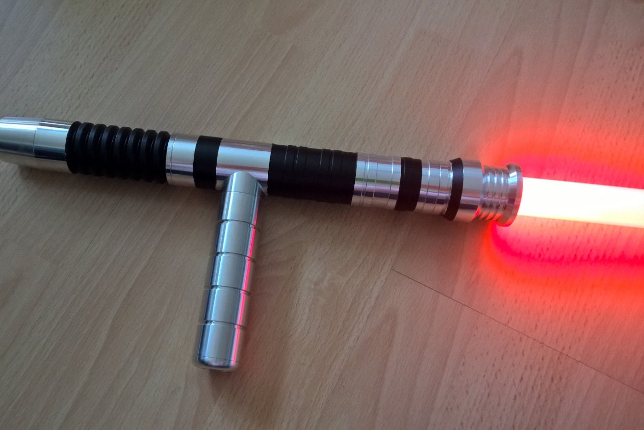 Custom Brood lightsaber tonfa guard shoto with