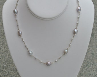 Seed pearl necklace | Etsy