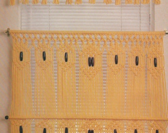 Macrame valance | Etsy
