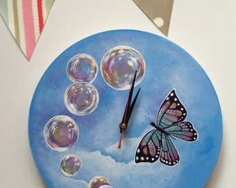 Butterfly clock | Etsy
