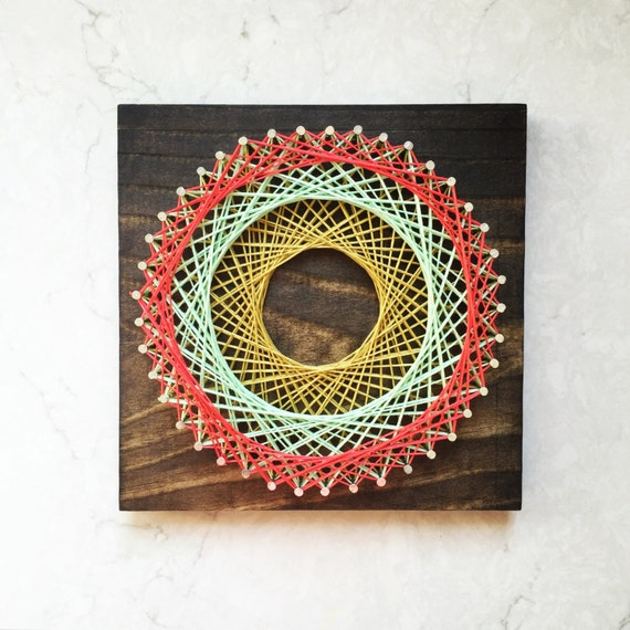 Geometric String Art by SBDesignShop on Etsy
