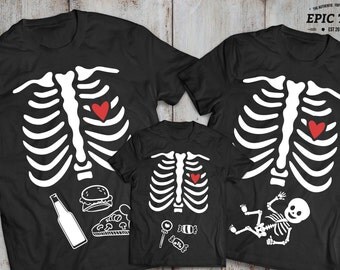 Unique skeleton shirt related items | Etsy