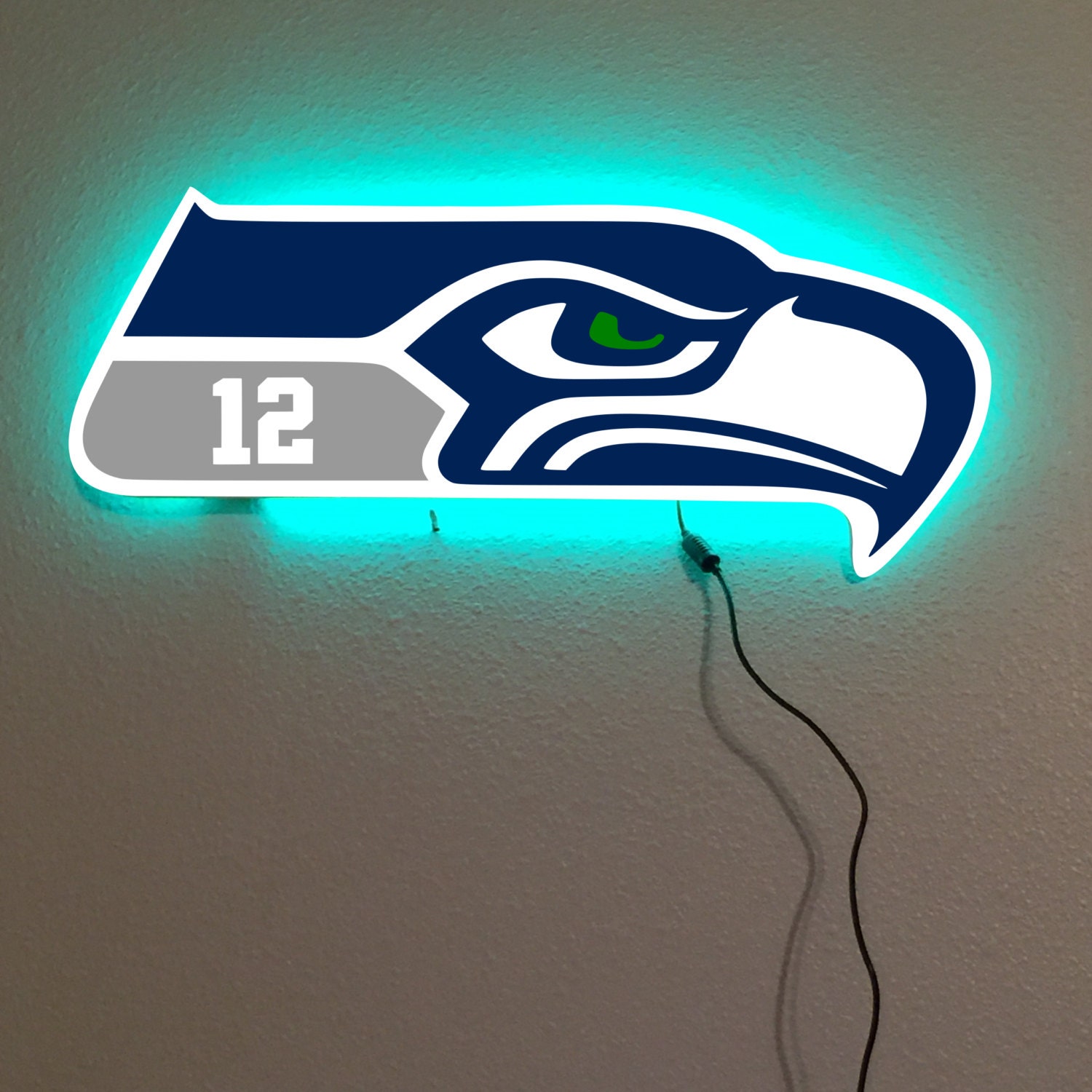 New NFL Seattle Seahawks LED Signs Mancave sign by TeamworkSigns