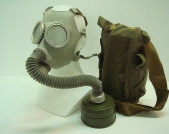 Vintage soviet Gas mask GP-5 USSR era 1980s Russian Gas mask