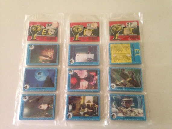 1982 E.T. Movie Photo Trading Cards
