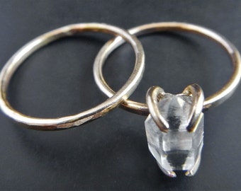 Crystal wedding ring | Etsy