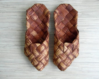 Birch bark shoes | Etsy
