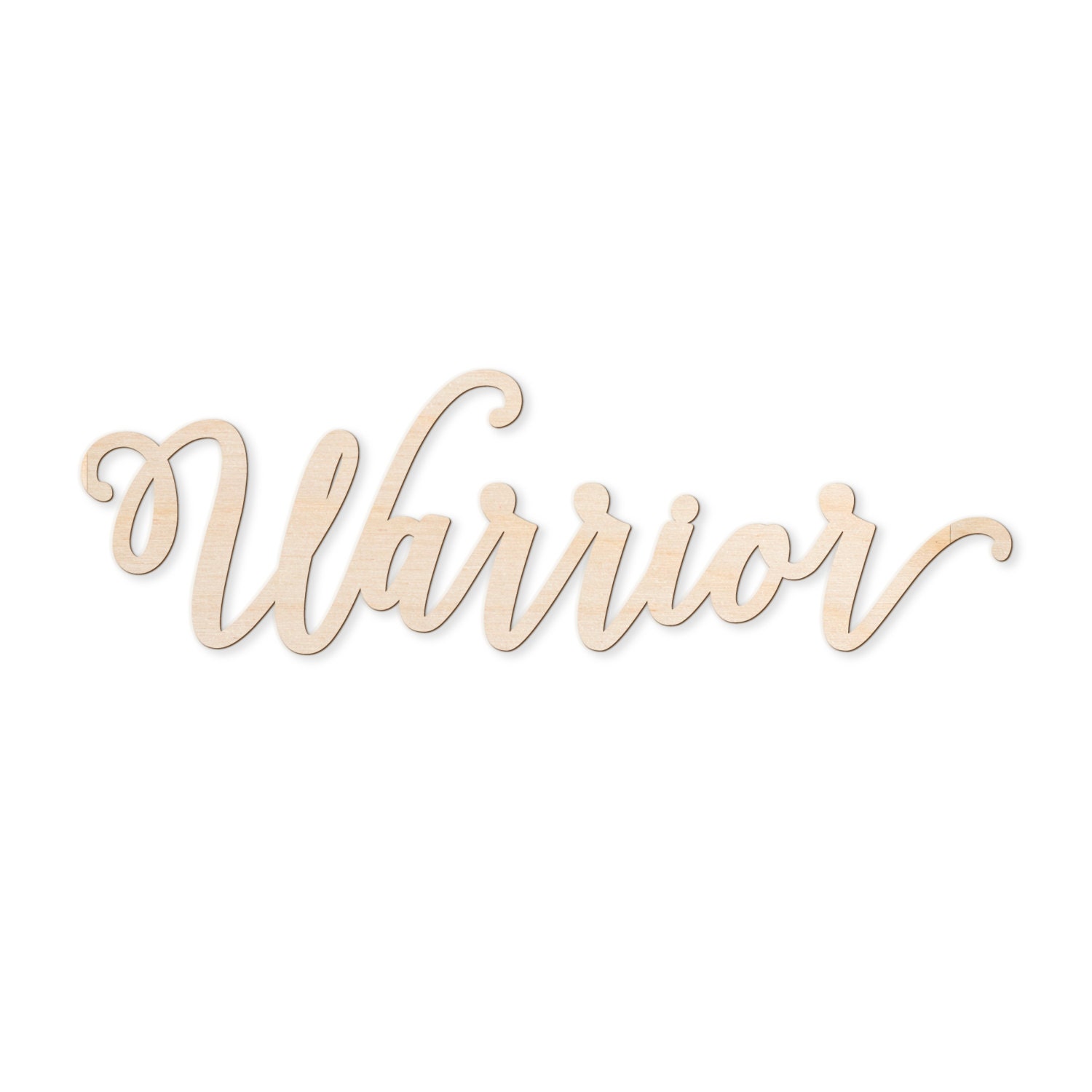 Warrior Script Wood Sign Wood Sign Art Wooden Warrior