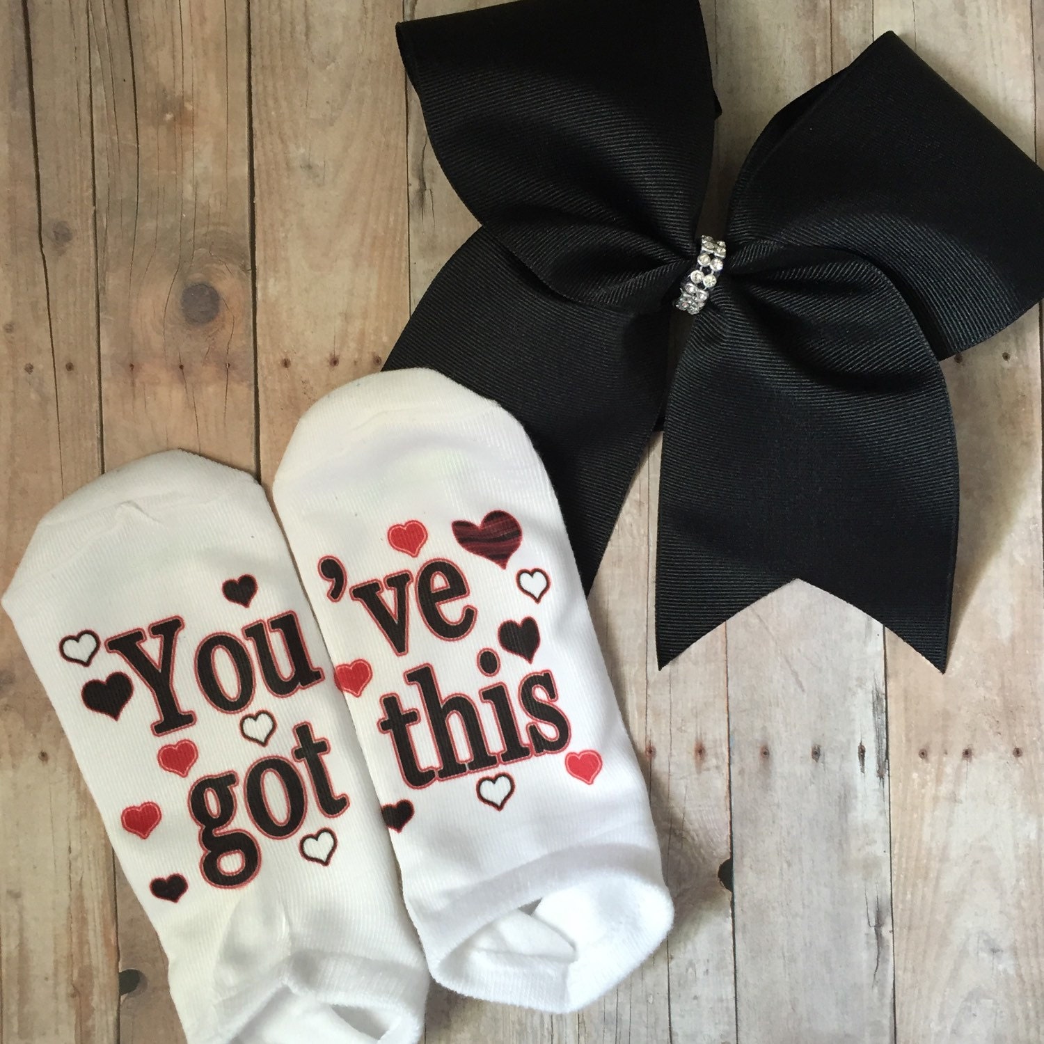Custom cheer socks. Perfect gift for the by BoldBOWtique on Etsy