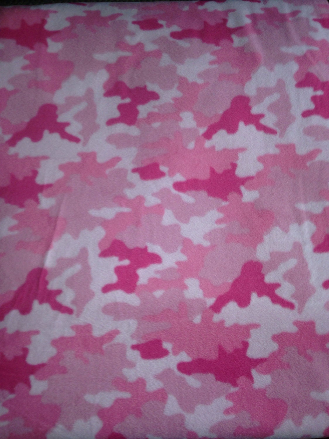 Pink Camouflage Fleece Fabric ONLY Pink Camo by JenJenandGMaShop