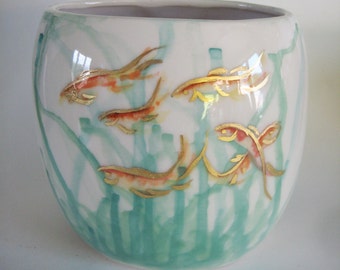 Ceramic goldfish | Etsy