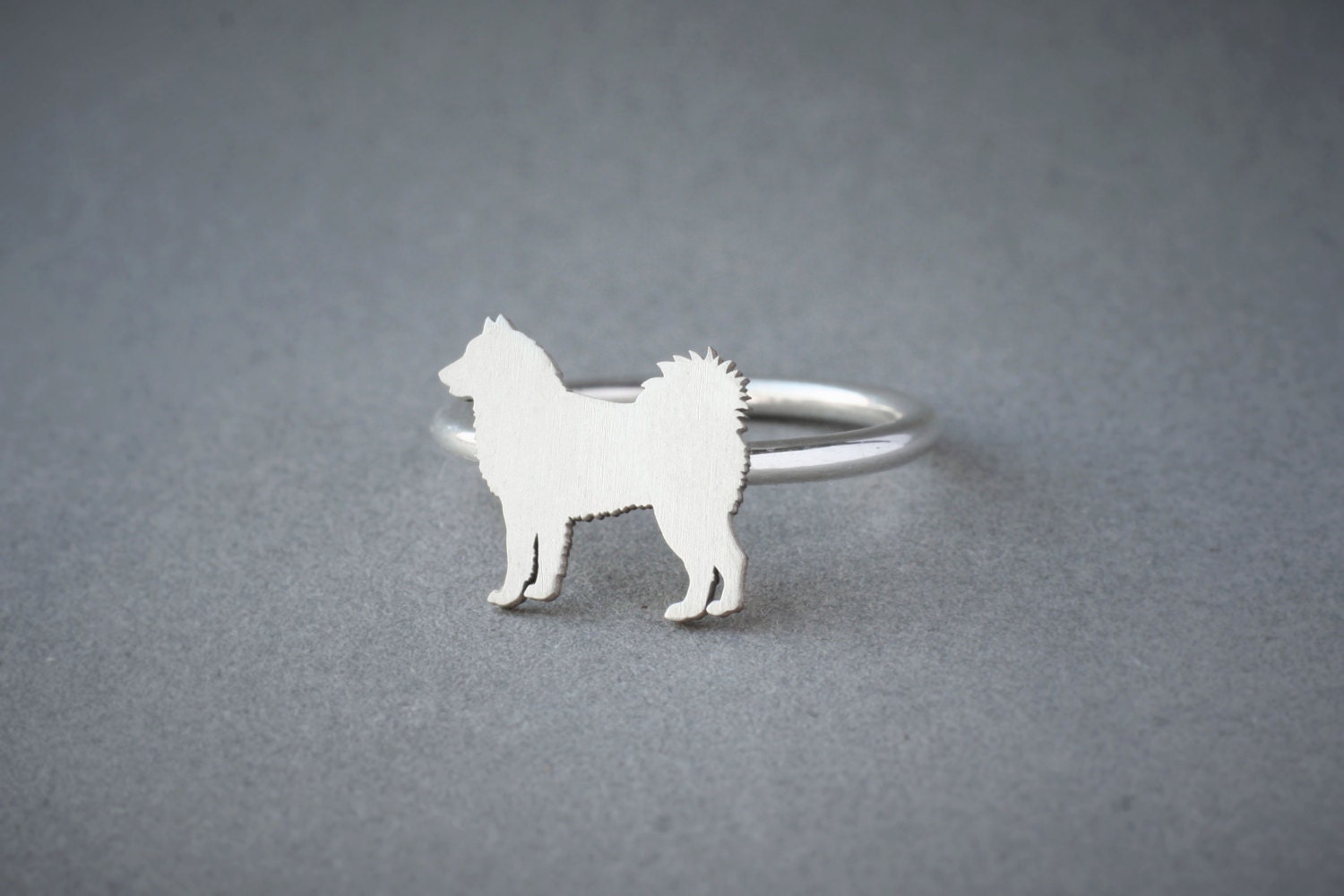 SIBERIAN HUSKY RING / Siberian Husky Ring / Silver Dog by HUDOCA