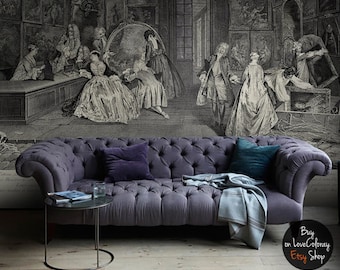 Victorian wallpaper | Etsy