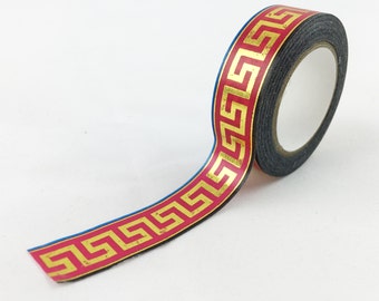 Greek key fabric | Etsy