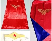 Unique wonder women cape related items | Etsy