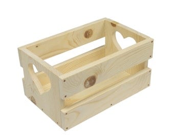 Wooden heart box | Etsy