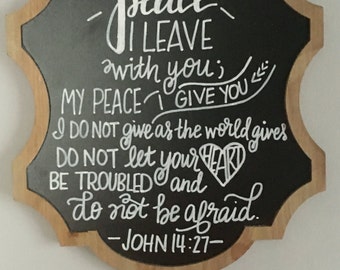 Chalkboard scripture | Etsy