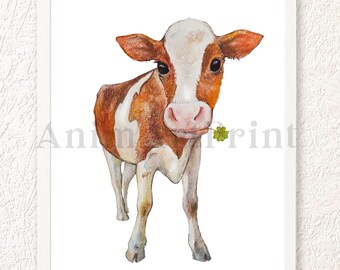 Calf painting | Etsy