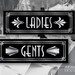 Printable Art LADIES and GENTS Signs