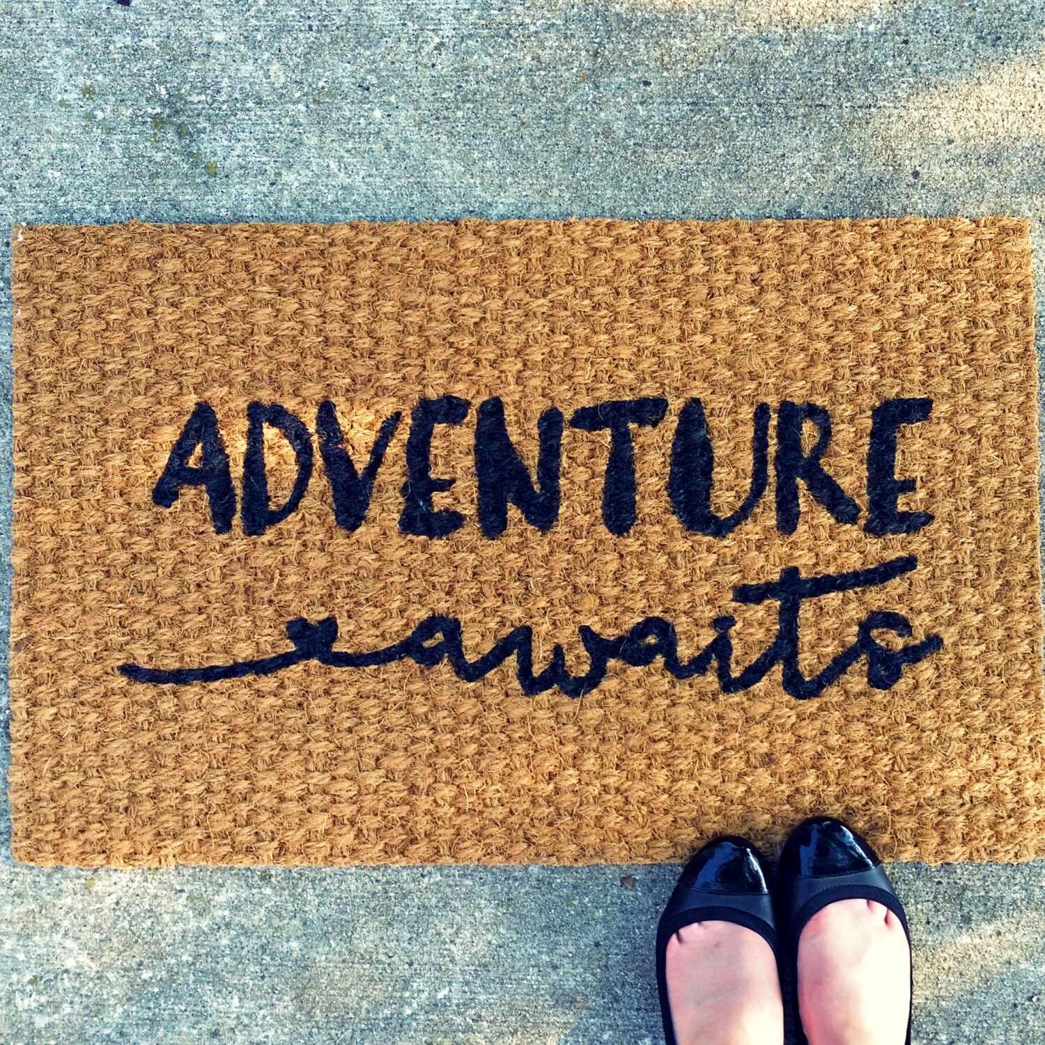 Adventure Awaits Doormat Outdoor Welcome Mat Entry Rug