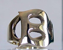Unique letter b ring related items | Etsy
