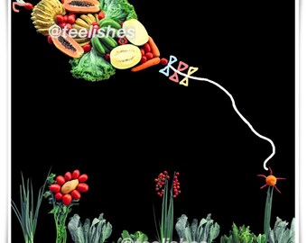 Sun Flower Fruit Design by Teelishes on Etsy