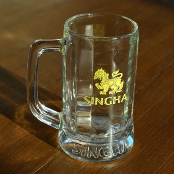 SINGHA Beer Mug Glass Stein 357mL