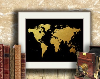 Map wall decor | Etsy