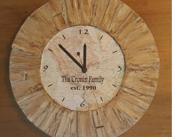 Driftwood clock | Etsy