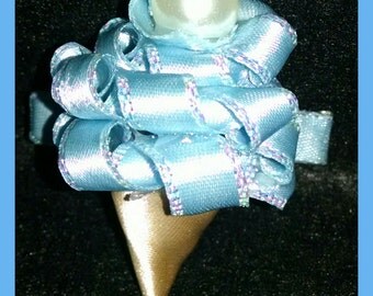 Items similar to Ice Cream Cone Ribbon Tag Toy on Etsy