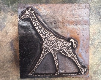 Unique giraffe stamp related items | Etsy
