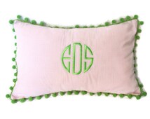Popular items for pom pom pillow on Etsy