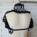 Black and White Striped Ruffled Opera Shrug Steampunk Collar
