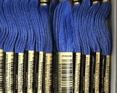 Items similar to DMC 798 Dark Delft Blue Embroidery Floss 2 Skeins 6 ...