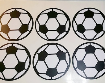 Soccer ball decals | Etsy