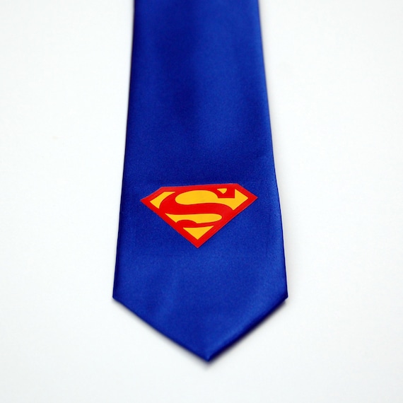 Superman men's necktie tie unisex cosplay